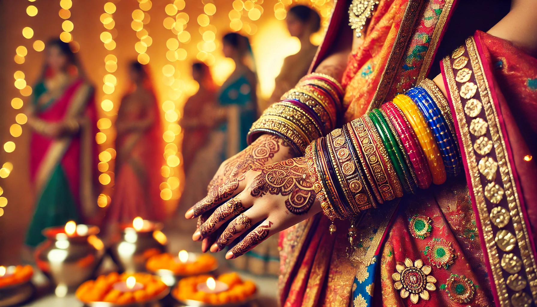 チューリア (Churiya)：インドの結婚式や祭りに欠かせない伝統の腕飾り | 雑貨屋かいらり